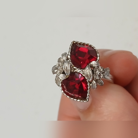 Sarah Coventry | Jewelry | Vintage Sarah Coventry Ruby Red Heart ...